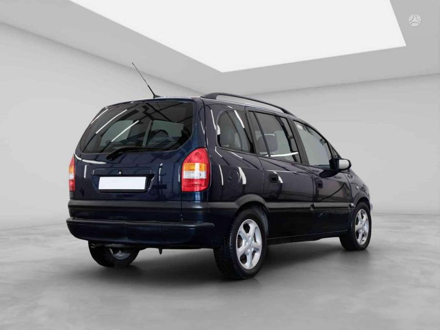 Zils Opel Zafira 2002 Kauņa, ar dzinēja tilpumu 2.20 L un nobraukumu 224 tūkst. km par 390 €, foto 4 vietnē AUTOMOTO.COM.LV
