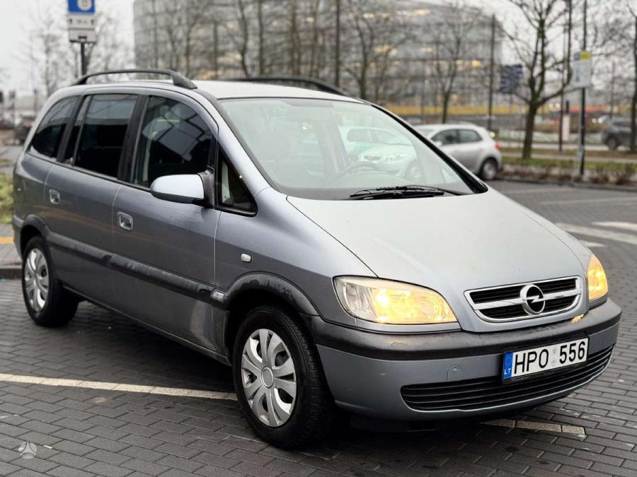 Zils Opel Zafira 2003 Viļņa, ar dzinēja tilpumu 2.00 L un nobraukumu 245 tūkst. km par 970 €, foto 3 vietnē AUTOMOTO.COM.LV