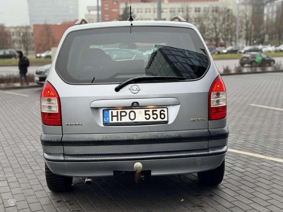 Zils Opel Zafira 2003 Viļņa, ar dzinēja tilpumu 2.00 L un nobraukumu 245 tūkst. km par 970 €, foto 5 vietnē AUTOMOTO.COM.LV