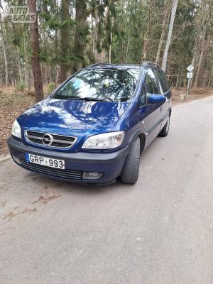 Zils Opel Zafira 2003 Viļņa, ar dzinēja tilpumu 2.00 L un nobraukumu 224 tūkst. km par 799 €, foto  vietnē AUTOMOTO.COM.LV