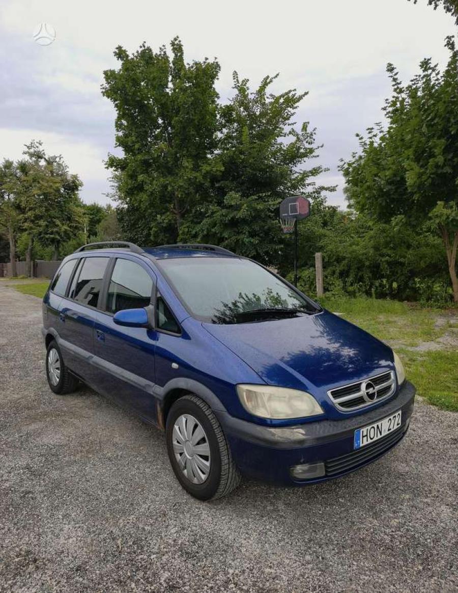 Zils Opel Zafira 2003 Kauņa, ar dzinēja tilpumu 2.00 L un nobraukumu 315 tūkst. km par 790 €, foto 3 vietnē AUTOMOTO.COM.LV