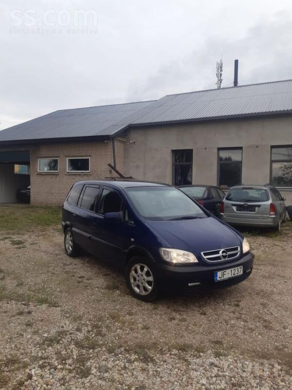 Zils Opel Zafira 2003 Tukums, ar dzinēja tilpumu 2.20 L un nobraukumu 0 tūkst. km par 1500 €, foto 3 vietnē AUTOMOTO.COM.LV
