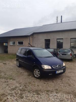Blue Opel Zafira 2003 in Tukums, with an engine capacity of 2.20 L and mileage of 0 thousand km for 1500 €, photo 3 on AUTOMOTO.COM.LV