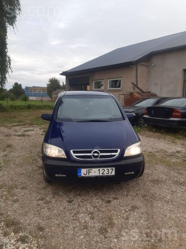 Zils Opel Zafira 2003 Tukums, ar dzinēja tilpumu 2.20 L un nobraukumu 0 tūkst. km par 1500 €, foto 6 vietnē AUTOMOTO.COM.LV
