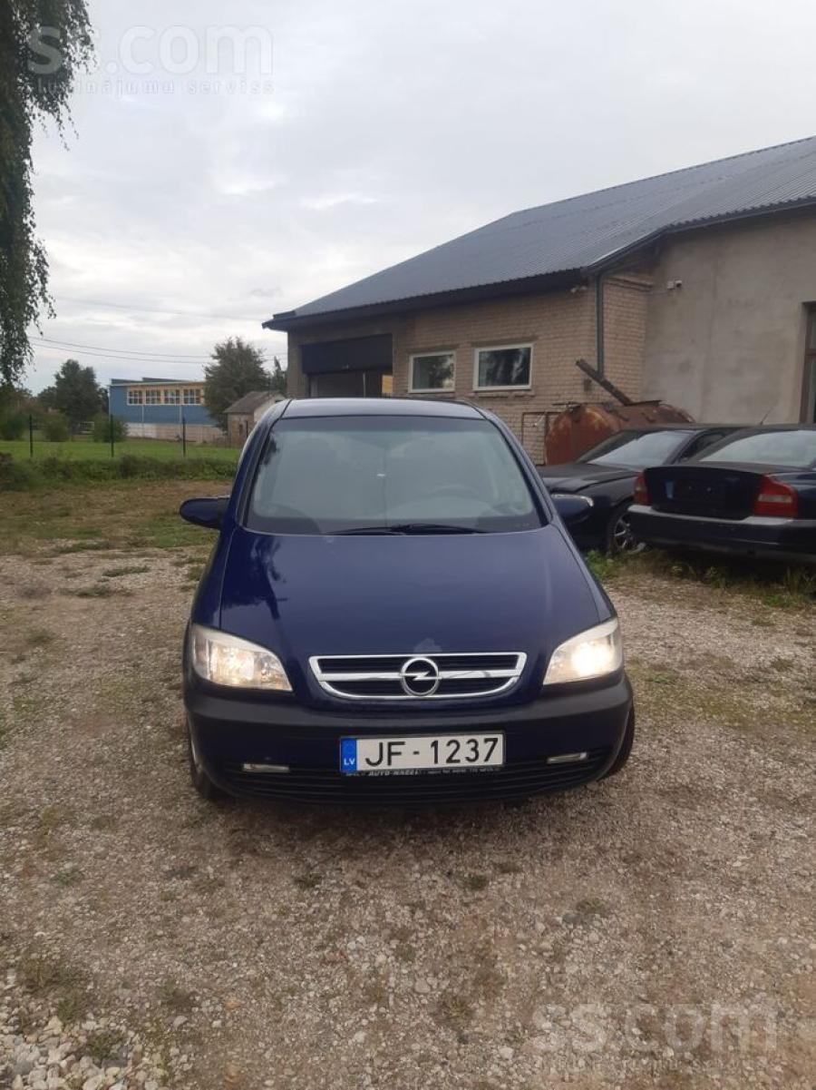 Blue Opel Zafira 2003 in Tukums, with an engine capacity of 2.20 L and mileage of 0 thousand km for 1500 €, photo 6 on AUTOMOTO.COM.LV