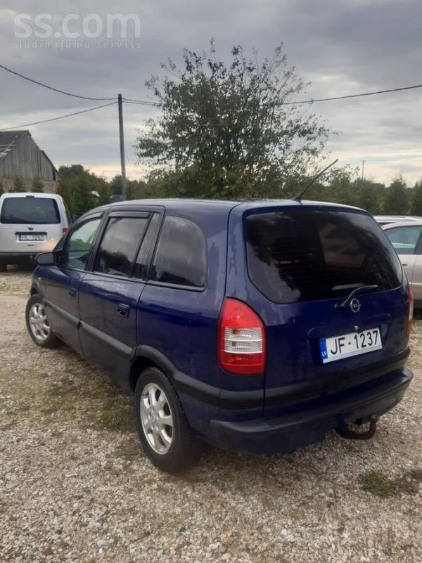 Zils Opel Zafira 2003 Tukums, ar dzinēja tilpumu 2.20 L un nobraukumu 0 tūkst. km par 1500 €, foto 7 vietnē AUTOMOTO.COM.LV