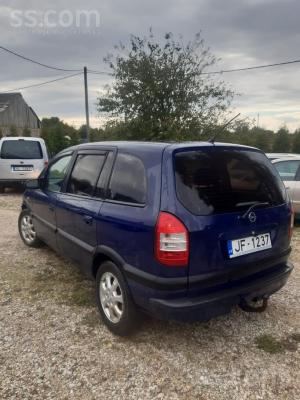 Blue Opel Zafira 2003 in Tukums, with an engine capacity of 2.20 L and mileage of 0 thousand km for 1500 €, photo 7 on AUTOMOTO.COM.LV