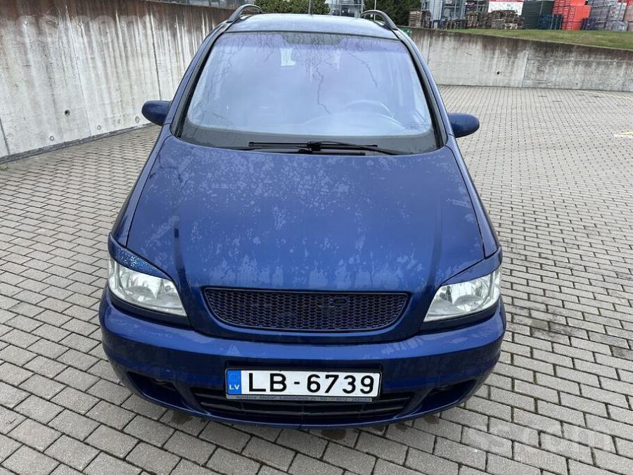 Zils Opel Zafira 2003 Jēkabpils, ar dzinēja tilpumu 2.20 L un nobraukumu 280 tūkst. km par 1200 €, foto 3 vietnē AUTOMOTO.COM.LV