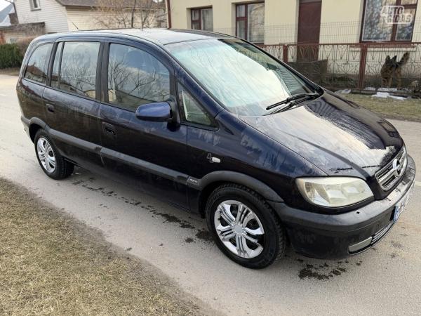 Zils Opel Zafira 2004 Kauņa, ar dzinēja tilpumu 2.00 L un nobraukumu 251 tūkst. km par 650 €, foto 3 vietnē AUTOMOTO.COM.LV
