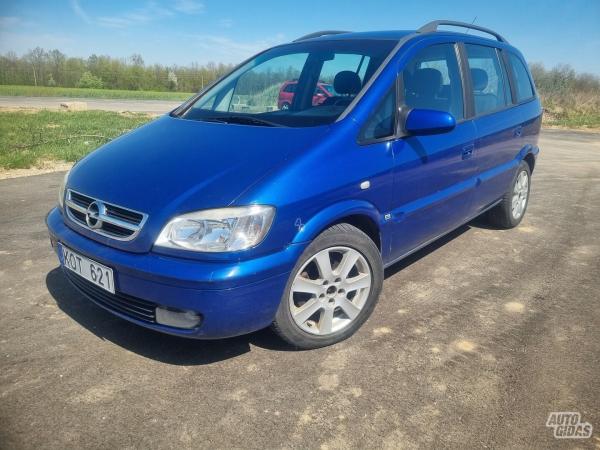 Blue Opel Zafira 2004 in Kaunas, with an engine capacity of 2.20 L and mileage of 285 thousand km for 1100 €, photo 1 on AUTOMOTO.COM.LV