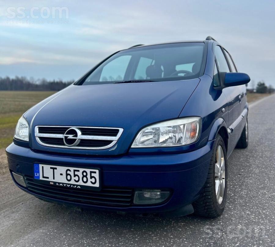 Zils Opel Zafira 2004 Valmiera, ar dzinēja tilpumu 2.20 L un nobraukumu 358 tūkst. km par 1500 €, foto 1 vietnē AUTOMOTO.COM.LV