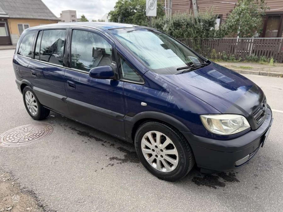 Zils Opel Zafira 2004 Kauņa, ar dzinēja tilpumu 2.00 L un nobraukumu 362 tūkst. km par 550 €, foto 6 vietnē AUTOMOTO.COM.LV