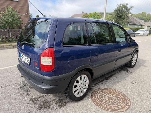 Opel Zafira 2004 Kauņa vietnē Zils Opel Zafira 2004 Kauņa, ar dzinēja tilpumu 2.00 L un nobraukumu 362 tūkst. km par 550 €, foto 8 vietnē AUTOMOTO.COM.LV