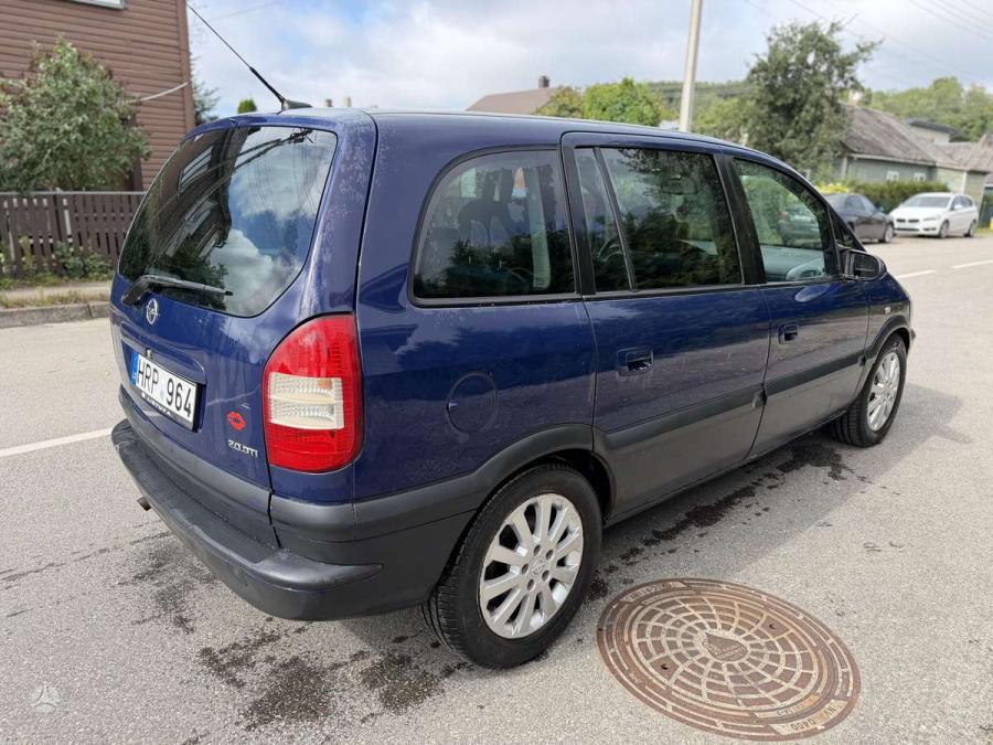 Zils Opel Zafira 2004 Kauņa, ar dzinēja tilpumu 2.00 L un nobraukumu 362 tūkst. km par 550 €, foto 8 vietnē AUTOMOTO.COM.LV