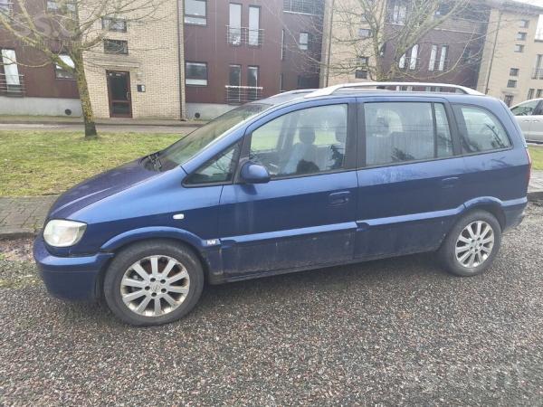 Blue Opel Zafira 2005 in Riga, with an engine capacity of 2.20 L and mileage of 324 thousand km for 500 €, photo 2 on AUTOMOTO.COM.LV