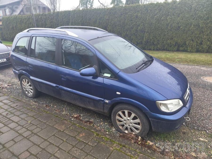 Blue Opel Zafira 2005 in Riga, with an engine capacity of 2.20 L and mileage of 324 thousand km for 500 €, photo 4 on AUTOMOTO.COM.LV