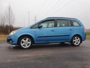 Blue Opel Zafira 2005 in Siauliai, with an engine capacity of 1.90 L and mileage of 329 thousand km for 1300 €, photo 7 on AUTOMOTO.COM.LV