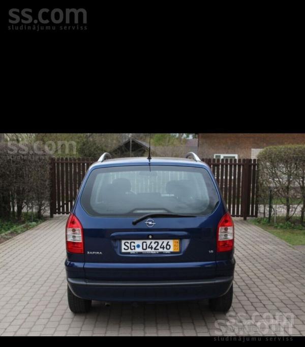 Blue Opel Zafira 2005 in Gulbene, with an engine capacity of 1.80 L and mileage of 212 thousand km for 630 €, photo 4 on AUTOMOTO.COM.LV