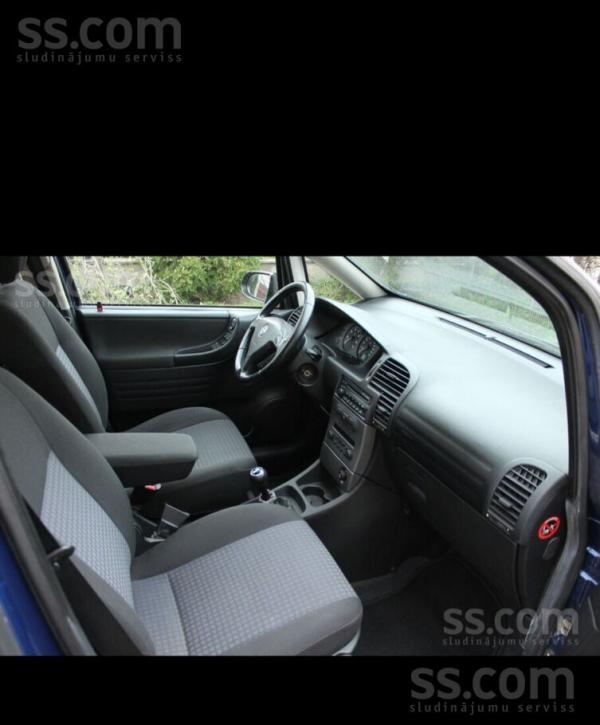 Blue Opel Zafira 2005 in Gulbene, with an engine capacity of 1.80 L and mileage of 212 thousand km for 630 €, photo 7 on AUTOMOTO.COM.LV