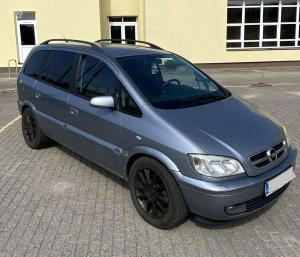 Blue Opel Zafira 2005 in Vilnius, with an engine capacity of 2.17 L and mileage of 300 thousand km for 950 €, photo  on AUTOMOTO.COM.LV