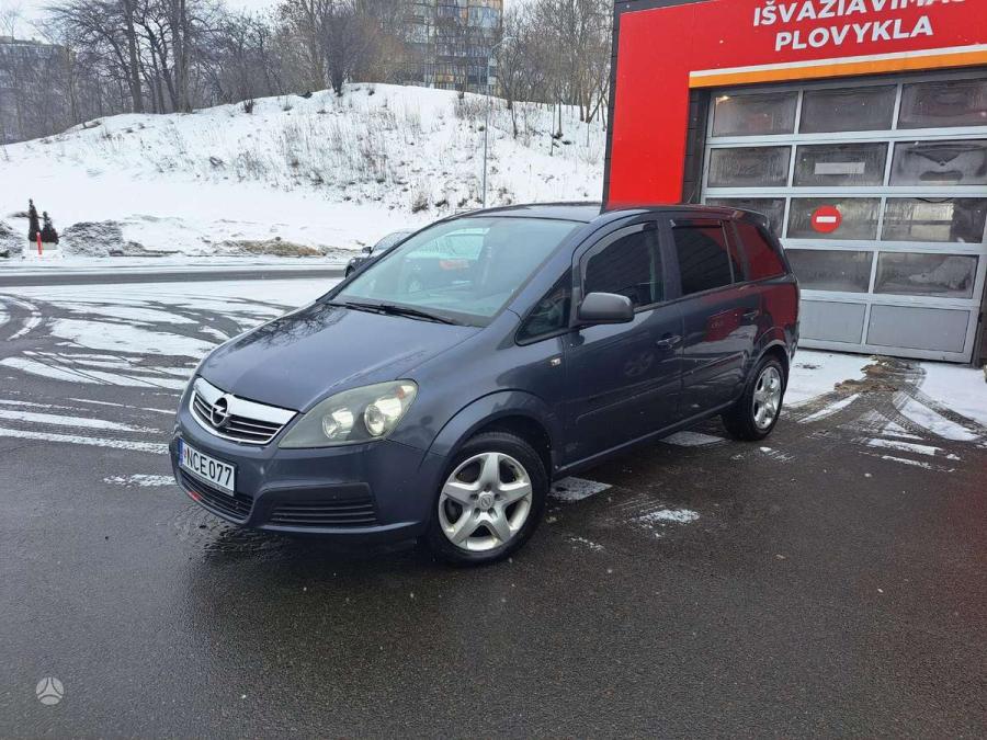 Zils Opel Zafira 2006 Viļņa, ar dzinēja tilpumu 1.80 L un nobraukumu 302 tūkst. km par 1850 €, foto 3 vietnē AUTOMOTO.COM.LV