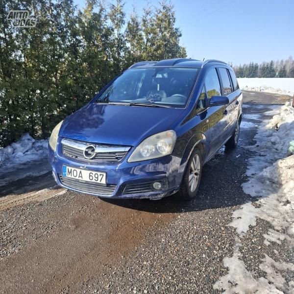 Blue Opel Zafira 2006 in Vilnius, with an engine capacity of 1.80 L and mileage of 192 thousand km for 1450 €, photo 1 on AUTOMOTO.COM.LV