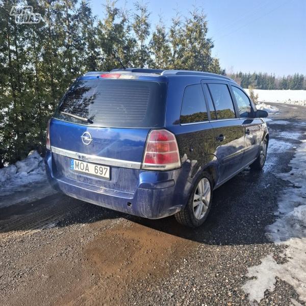 Blue Opel Zafira 2006 in Vilnius, with an engine capacity of 1.80 L and mileage of 192 thousand km for 1450 €, photo 4 on AUTOMOTO.COM.LV