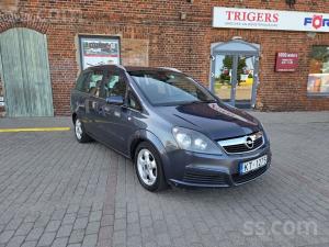 Blue Opel Zafira 2006 in Liepaja, with an engine capacity of 1.90 L and mileage of 313 thousand km for 1600 €, photo  on AUTOMOTO.COM.LV