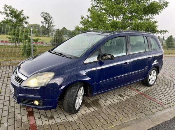 Blue Opel Zafira 2006 in Vilnius, with an engine capacity of 1.90 L and mileage of 314 thousand km for 650 €, photo 2 on AUTOMOTO.COM.LV
