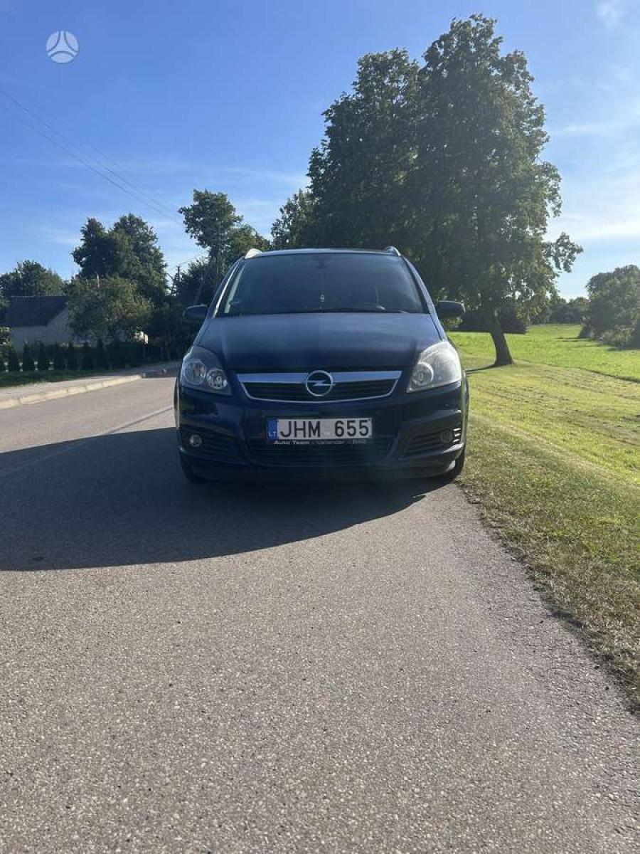 Zils Opel Zafira 2006 Kauņa, ar dzinēja tilpumu 1.91 L un nobraukumu 253 tūkst. km par 1950 €, foto 3 vietnē AUTOMOTO.COM.LV