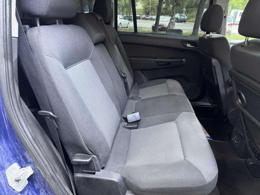 Blue Opel Zafira 2006 in Vilnius, with an engine capacity of 1.91 L and mileage of 289 thousand km for 1350 €, photo 12 on AUTOMOTO.COM.LV