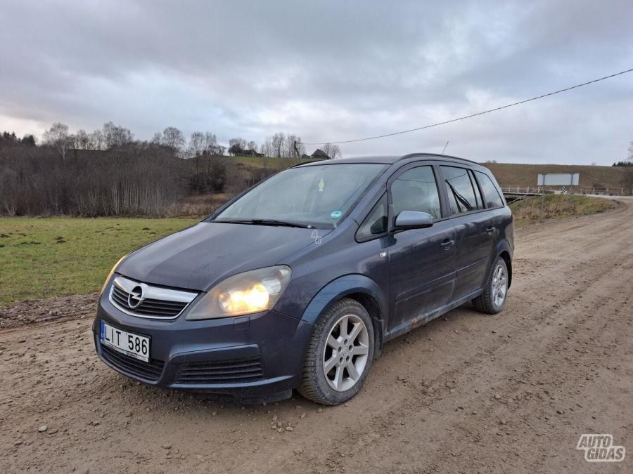 Blue Opel Zafira 2007 in Kretinga, with an engine capacity of 1.90 L and mileage of 271 thousand km for 950 €, photo 2 on AUTOMOTO.COM.LV