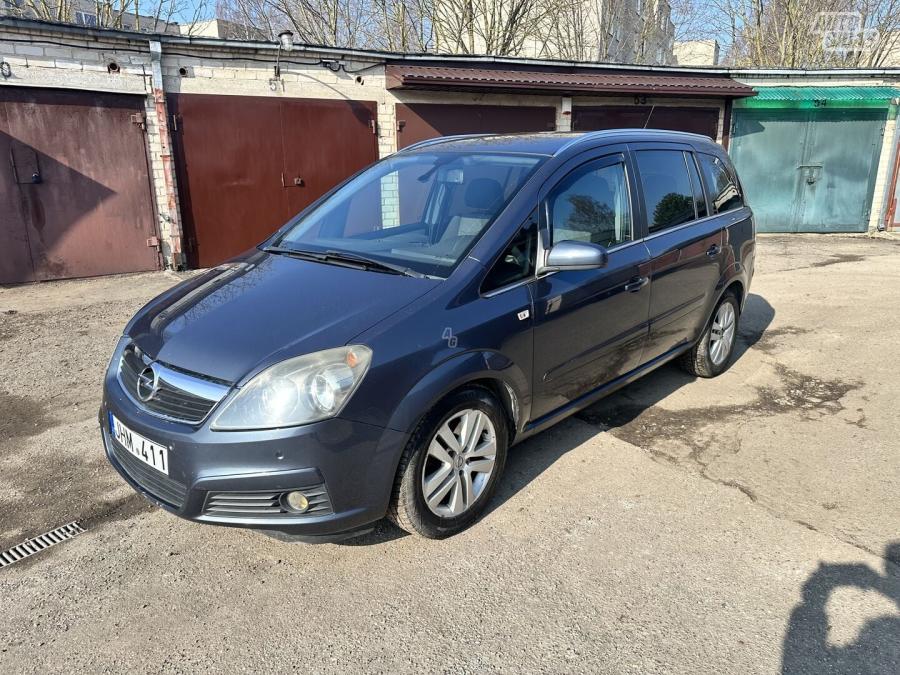 Zils Opel Zafira 2007 Kauņa, ar dzinēja tilpumu 1.90 L un nobraukumu 325 tūkst. km par 1499 €, foto 2 vietnē AUTOMOTO.COM.LV