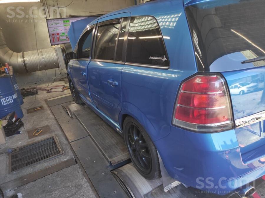 Zils Opel Zafira 2007 Liepāja, ar dzinēja tilpumu 2.00 L un nobraukumu 247 tūkst. km par 4000 €, foto 9 vietnē AUTOMOTO.COM.LV