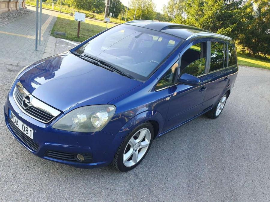 Zils Opel Zafira 2007 Vilkaviškis, ar dzinēja tilpumu 1.91 L un nobraukumu 284 tūkst. km par 1150 €, foto 5 vietnē AUTOMOTO.COM.LV