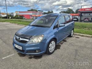 Blue Opel Zafira 2007 in Riga, with an engine capacity of 1.90 L and mileage of 254 thousand km for 2100 €, photo  on AUTOMOTO.COM.LV