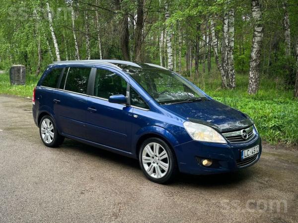 Blue Opel Zafira 2008 in Riga, with an engine capacity of 1.90 L and mileage of 0 thousand km for 2899 €, photo 7 on AUTOMOTO.COM.LV