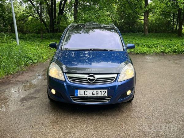 Blue Opel Zafira 2008 in Riga, with an engine capacity of 1.90 L and mileage of 0 thousand km for 2899 €, photo 8 on AUTOMOTO.COM.LV
