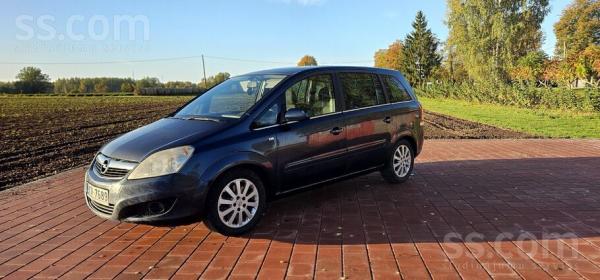 Синий Опель Зафира 2008 в Огре, объемом двигателя 1.90 л и пробегом 344 тыс. км за 1200 €, фото 3 на AUTOMOTO.COM.LV