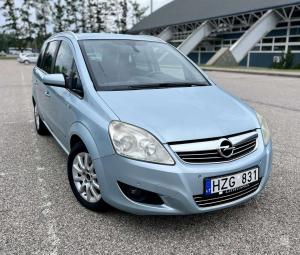Blue Opel Zafira 2009 in Vilnius, with an engine capacity of 1.69 L and mileage of 331 thousand km for 1350 €, photo 10 on AUTOMOTO.COM.LV