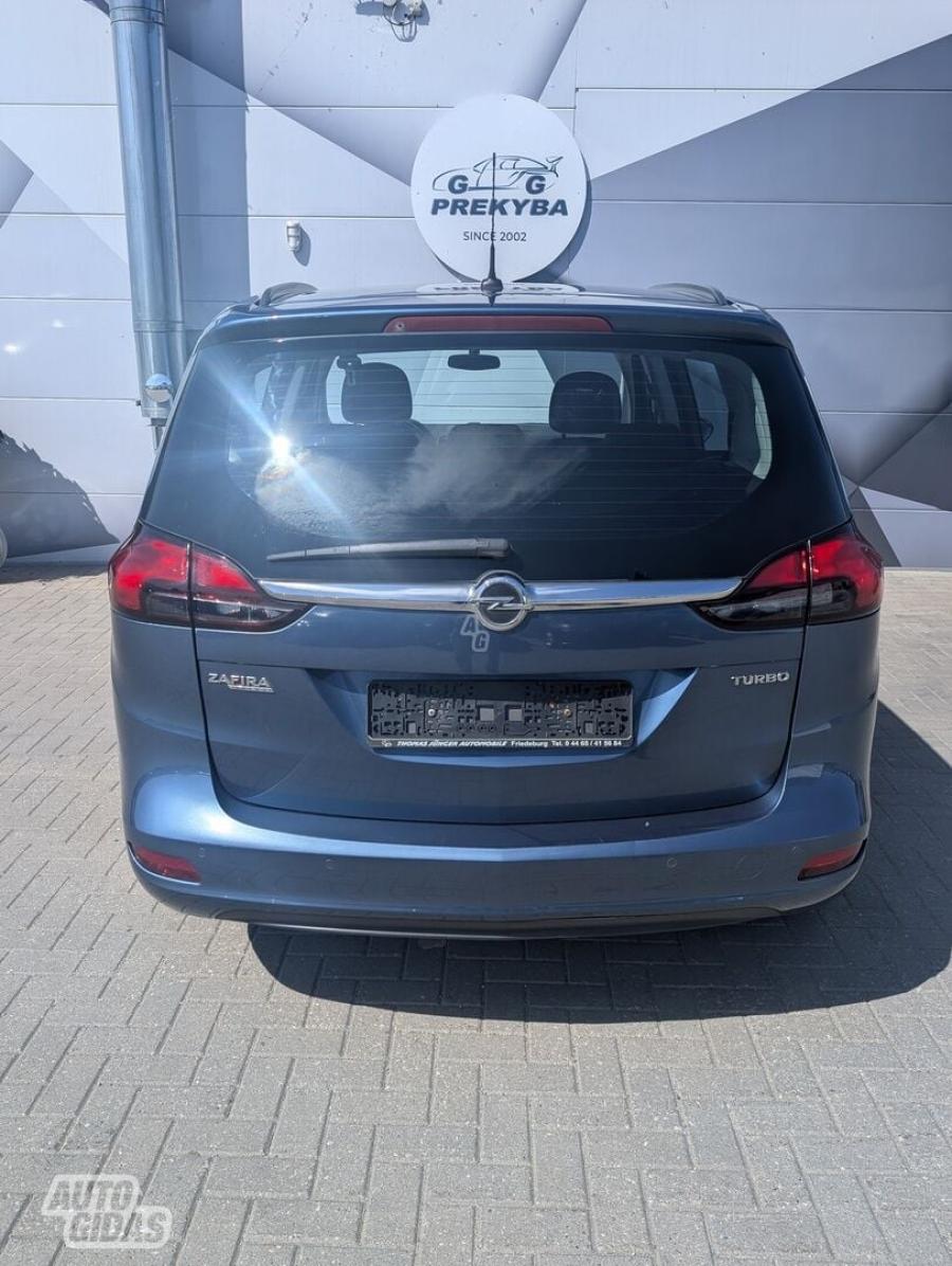 Blue Opel Zafira 2013 in Ramuciai, with an engine capacity of 1.40 L and mileage of 175 thousand km for 6450 €, photo 6 on AUTOMOTO.COM.LV