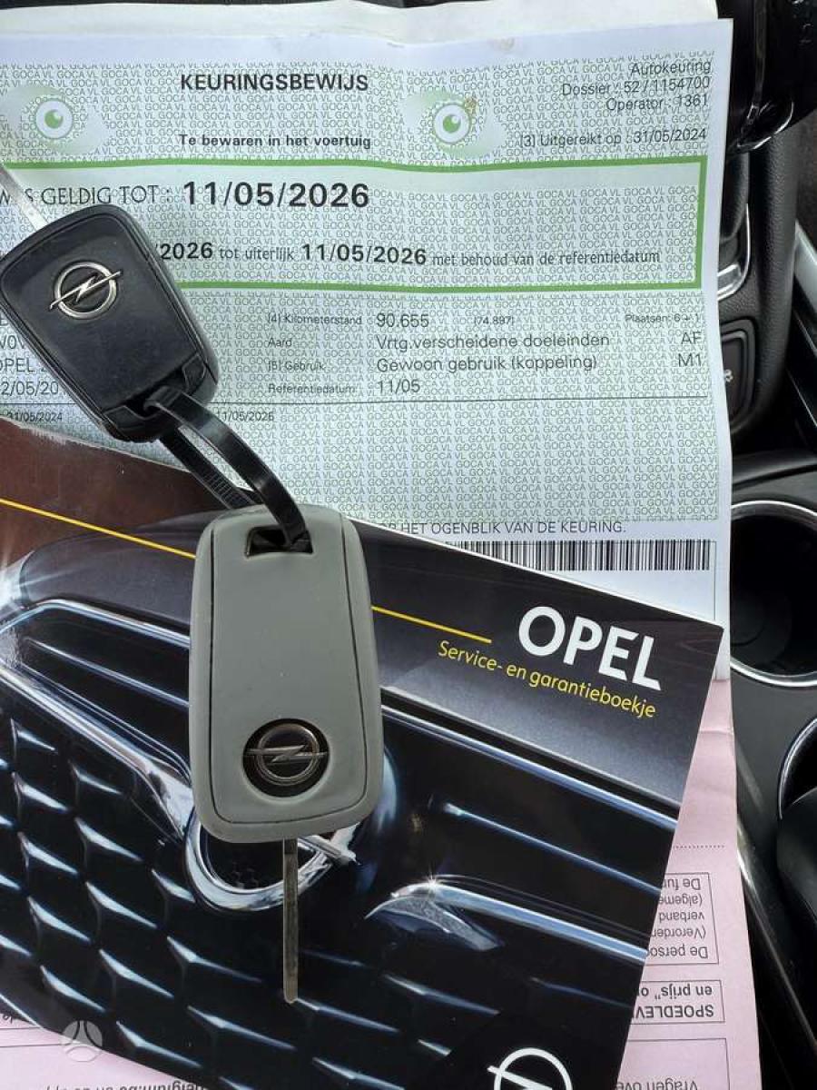 Blue Opel Zafira 2018 in Utena, with an engine capacity of 1.36 L and mileage of 111 thousand km for 8200 €, photo 23 on AUTOMOTO.COM.LV