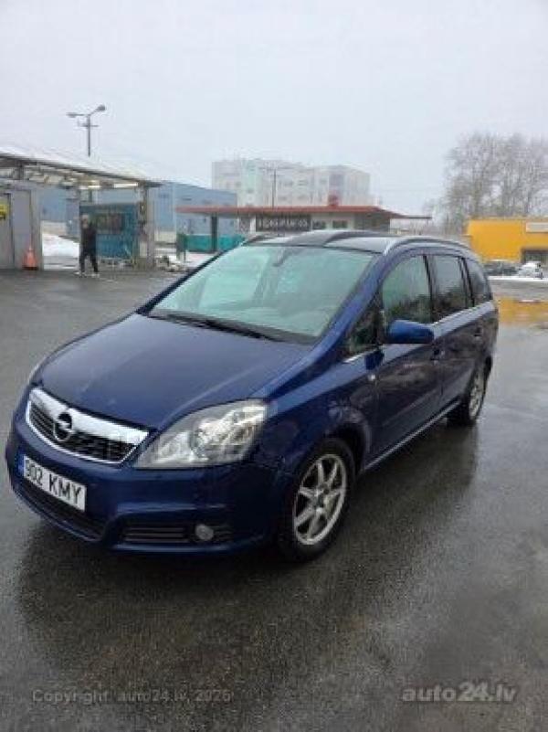 Blue Opel Zafira 2006 in Tallinn, with an engine capacity of 1.90 L and mileage of 333 thousand km for 1700 €, photo 3 on AUTOMOTO.COM.LV