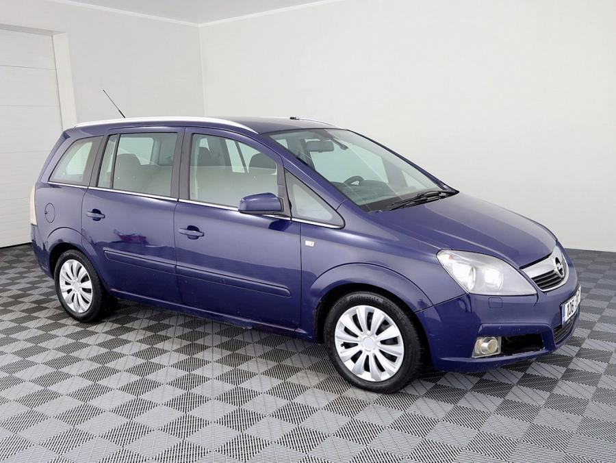 Blue Opel Zafira 2007 in Tallinn, with an engine capacity of 1.90 L and mileage of 449 thousand km for 599 €, photo 10 on AUTOMOTO.COM.LV