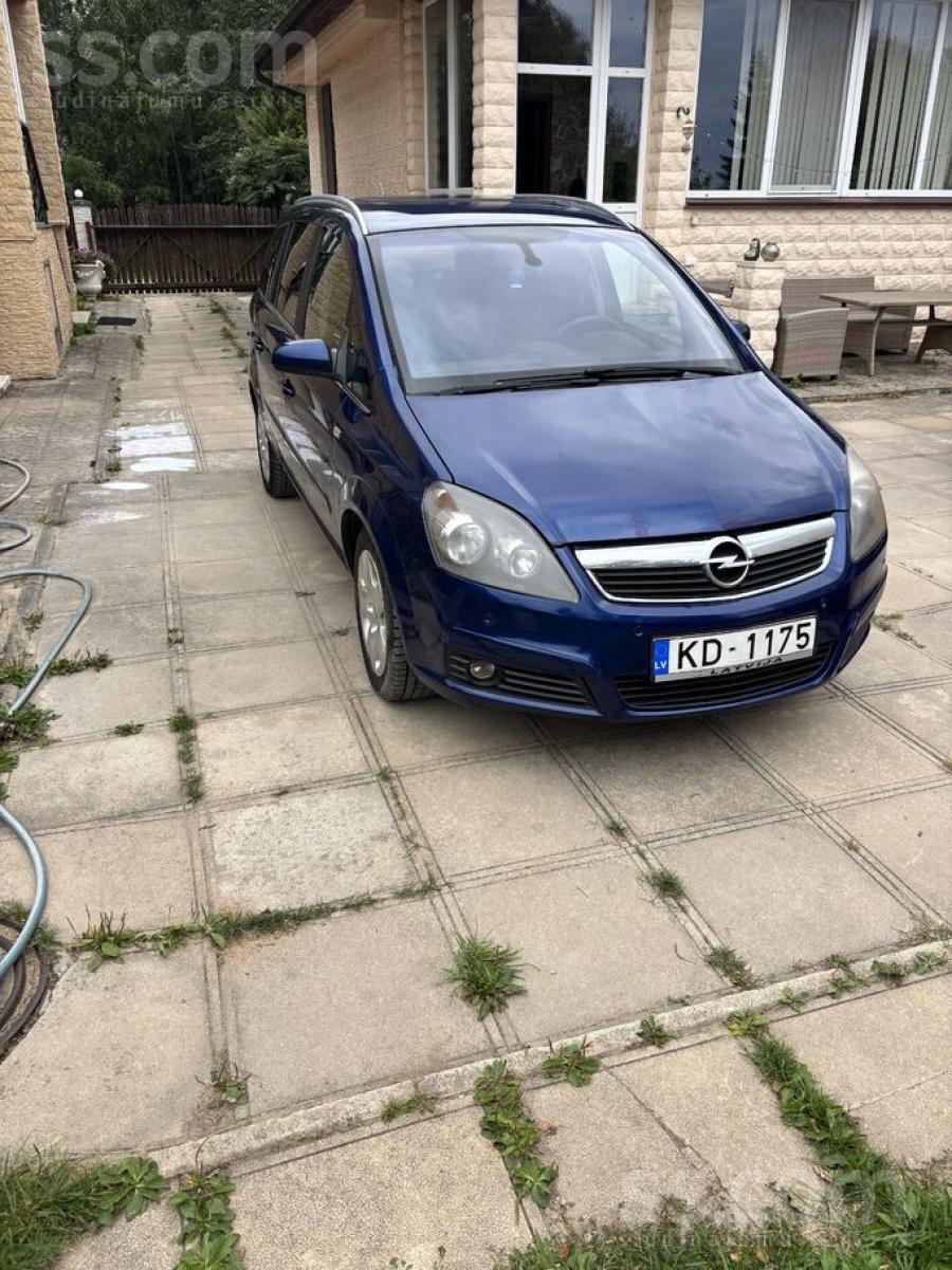 Zils Opel Zafira 2007 Ogre, ar dzinēja tilpumu 1.90 L un nobraukumu 279 tūkst. km par 1700 €, foto 4 vietnē AUTOMOTO.COM.LV