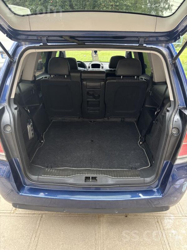 Zils Opel Zafira 2007 Ogre, ar dzinēja tilpumu 1.90 L un nobraukumu 279 tūkst. km par 1700 €, foto 7 vietnē AUTOMOTO.COM.LV