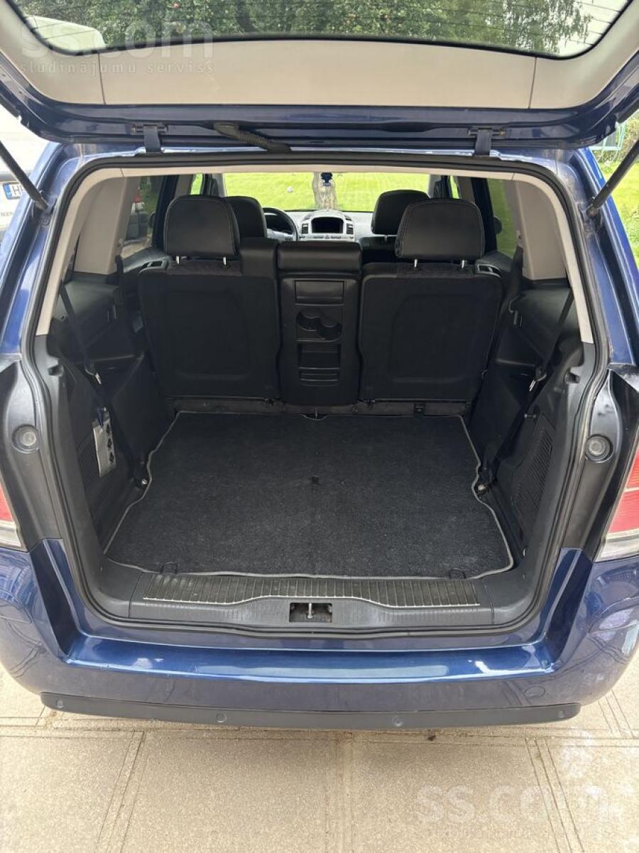 Zils Opel Zafira 2007 Ogre, ar dzinēja tilpumu 1.90 L un nobraukumu 279 tūkst. km par 1700 €, foto 7 vietnē AUTOMOTO.COM.LV