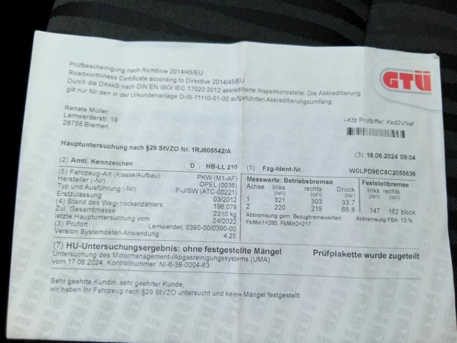 Коричневый Опель Зафира 2012 в Рига, объемом двигателя 1.40 л и пробегом 208 тыс. км за 6200 €, фото 15 на AUTOMOTO.COM.LV