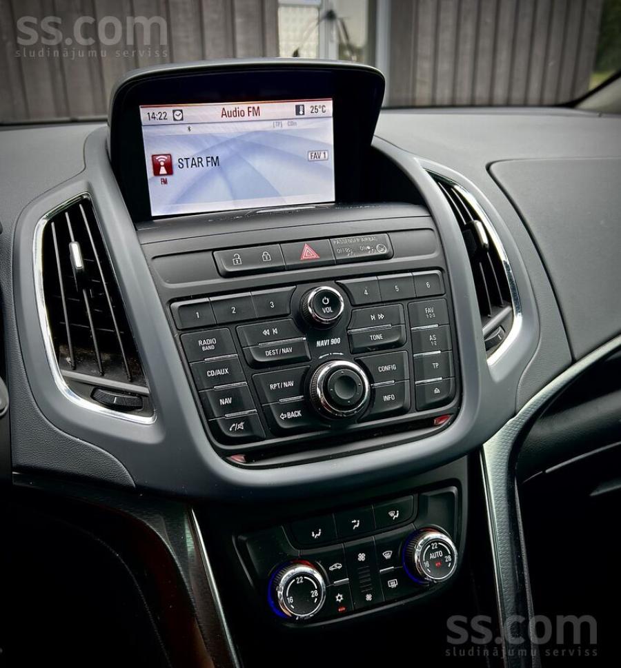 Brūns Opel Zafira 2013 Tukums, ar dzinēja tilpumu 2.00 L un nobraukumu 147 tūkst. km par 6900 €, foto 14 vietnē AUTOMOTO.COM.LV
