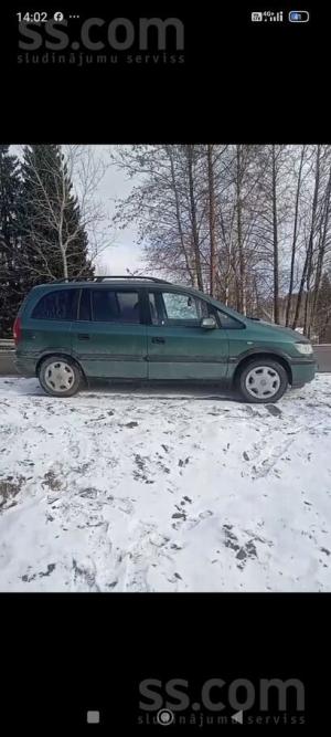Zaļš Opel Zafira 1999 Rīga, ar dzinēja tilpumu 1.60 L un nobraukumu 364 tūkst. km par 1300 €, foto 4 vietnē AUTOMOTO.COM.LV